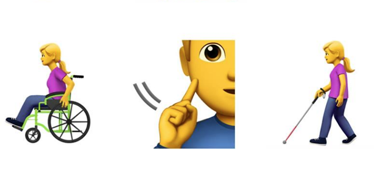 Des emojis représentant des personnes handicapées bientôt disponibles