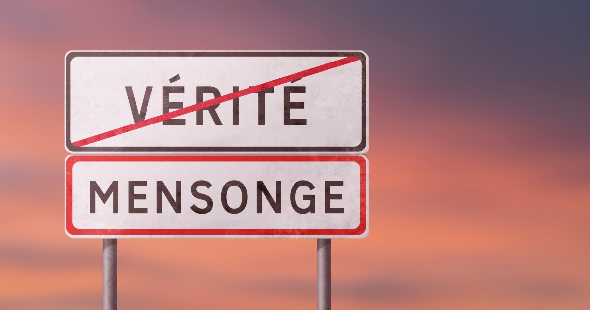 Dans une société de mensonges