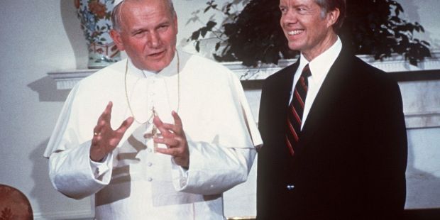 Carter, celui qui a accueilli un Pape à la Maison Blanche
